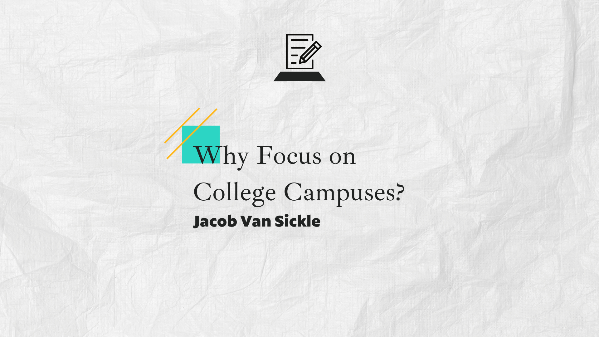 Why Focus on College Campuses? - Campus Fellowship